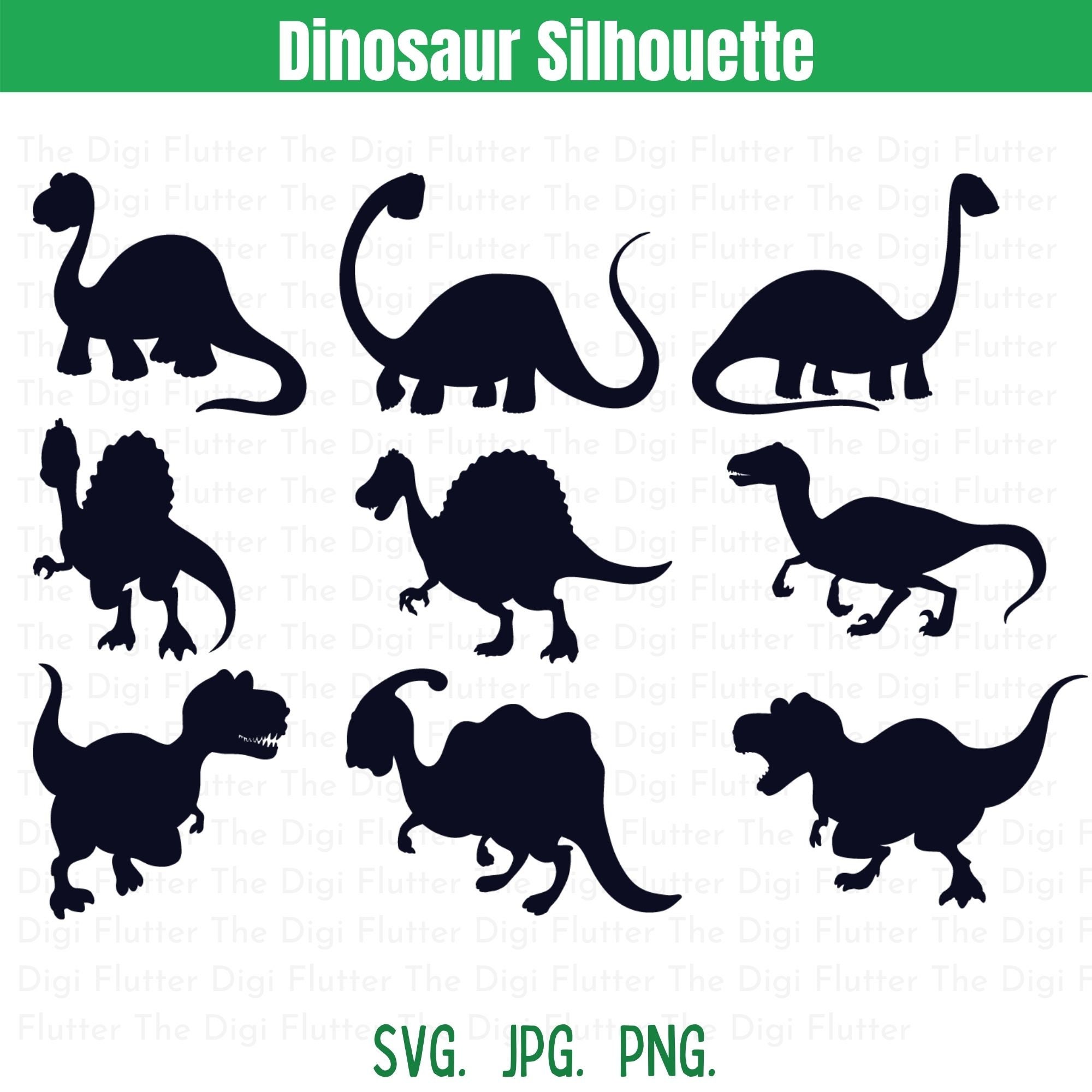 Dinosaur Clipart Dinosaur Monogram Dinosaur Prints Dinosaur - Etsy