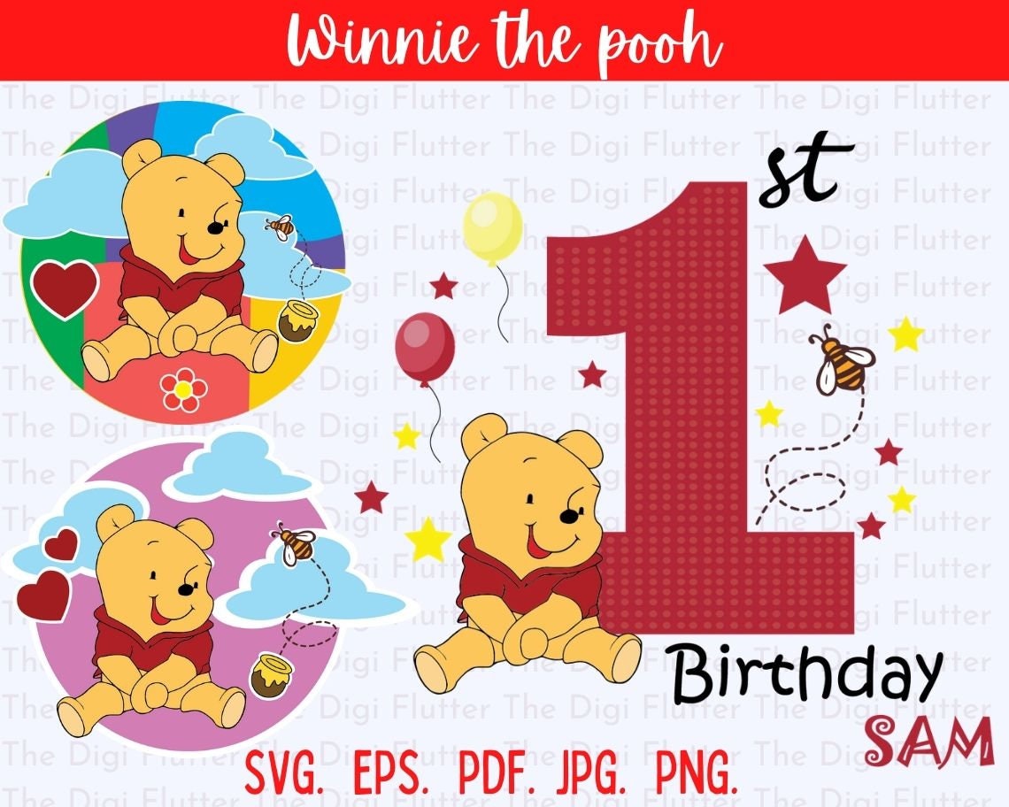 Winnie the Pooh Svg Winnie the Pooh Svg Bundle Winnie the - Etsy Canada