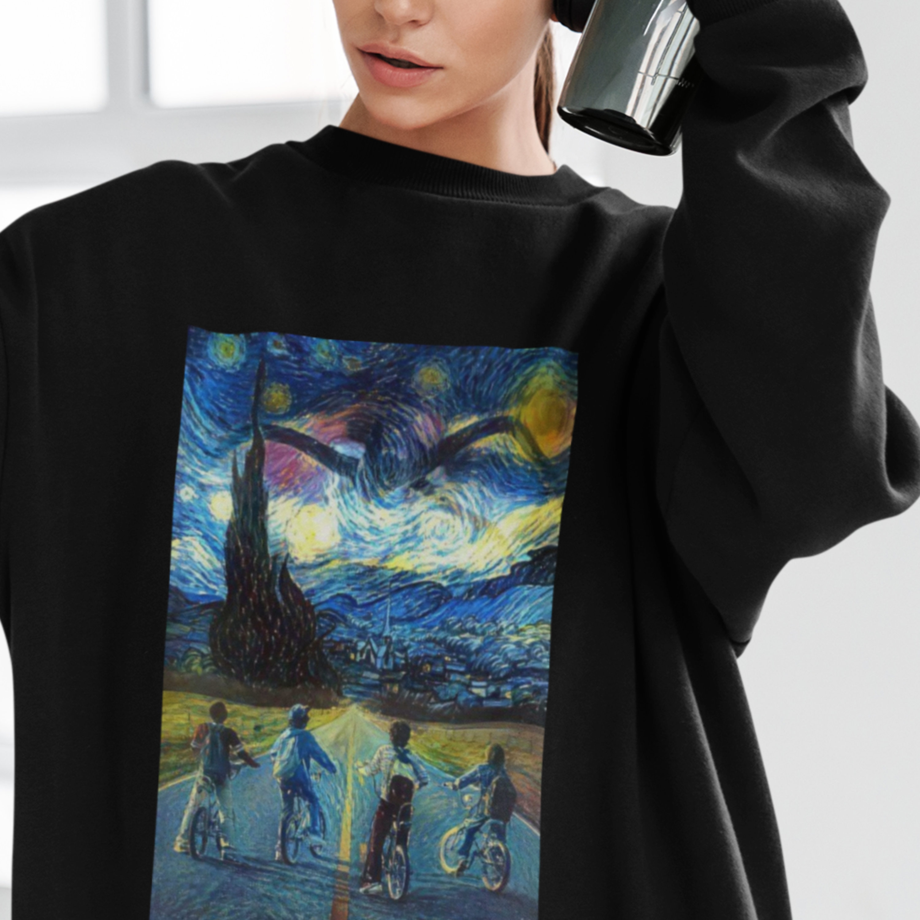 Van Gogh Inspired Stranger Things Sweatshirt/ Stranger Things Hoodies ...