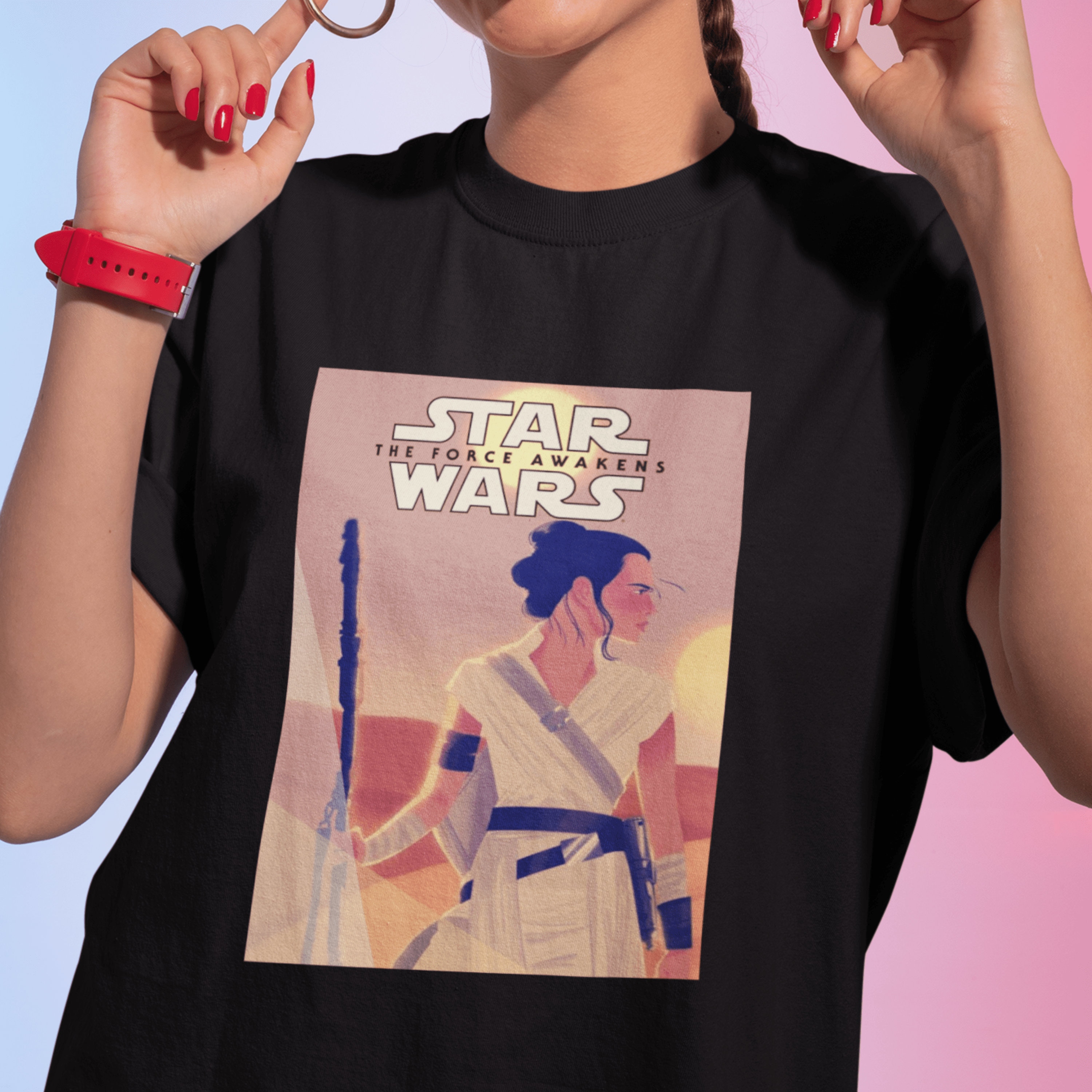 Star Wars Rey T-shirt / Star Wars Force Awakens Rey / Unisex - Etsy UK
