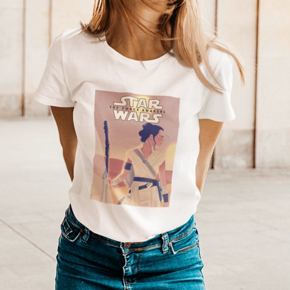 Star Wars Rey T-shirt / Star Wars Force Awakens Rey / Unisex - Etsy