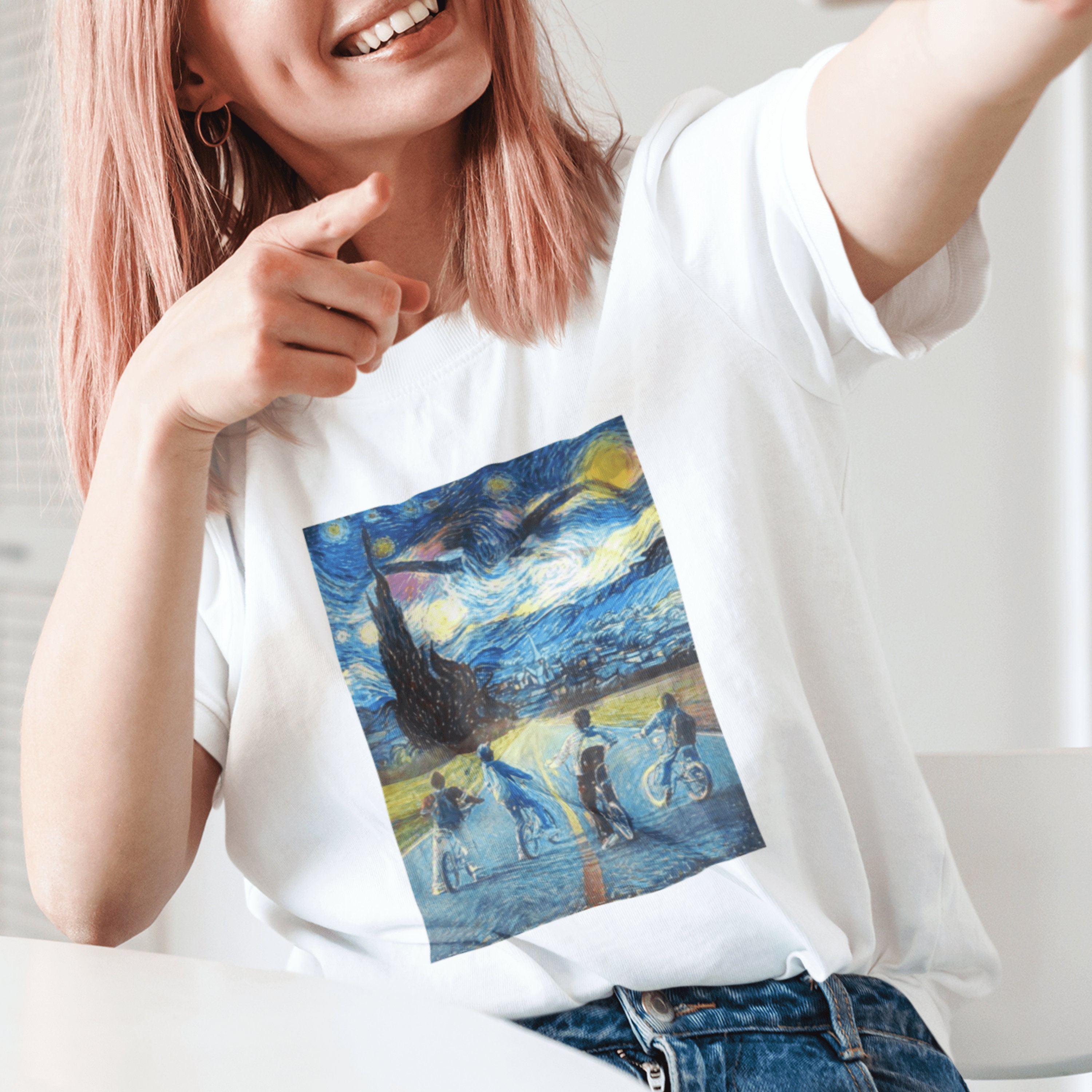Van Gogh Inspired Stranger Things T-shirt/ Stranger Things Hoodies ...