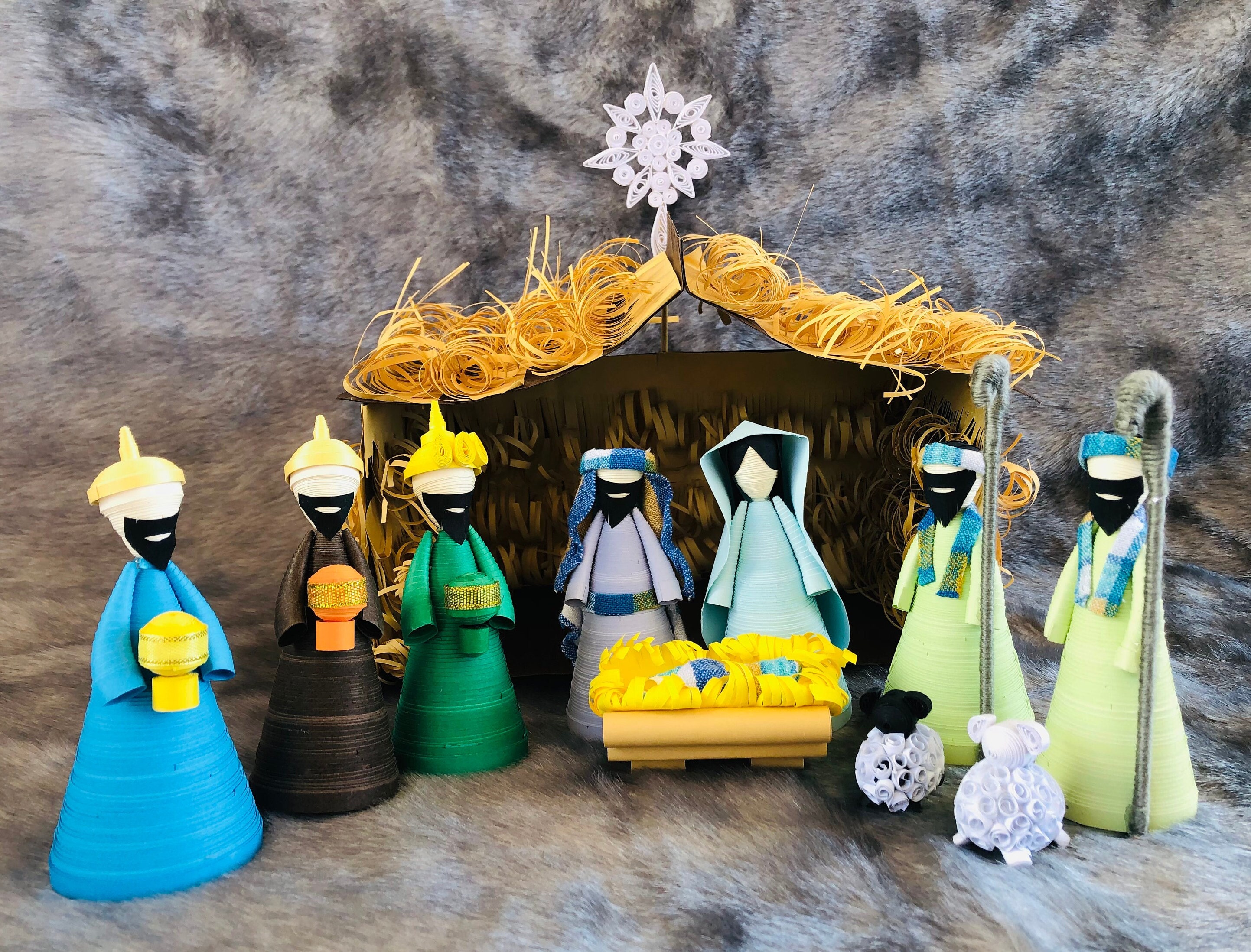 5 Piece Nativity Set - Etsy