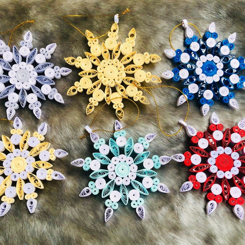 Quilled Snowflakes - Etsy