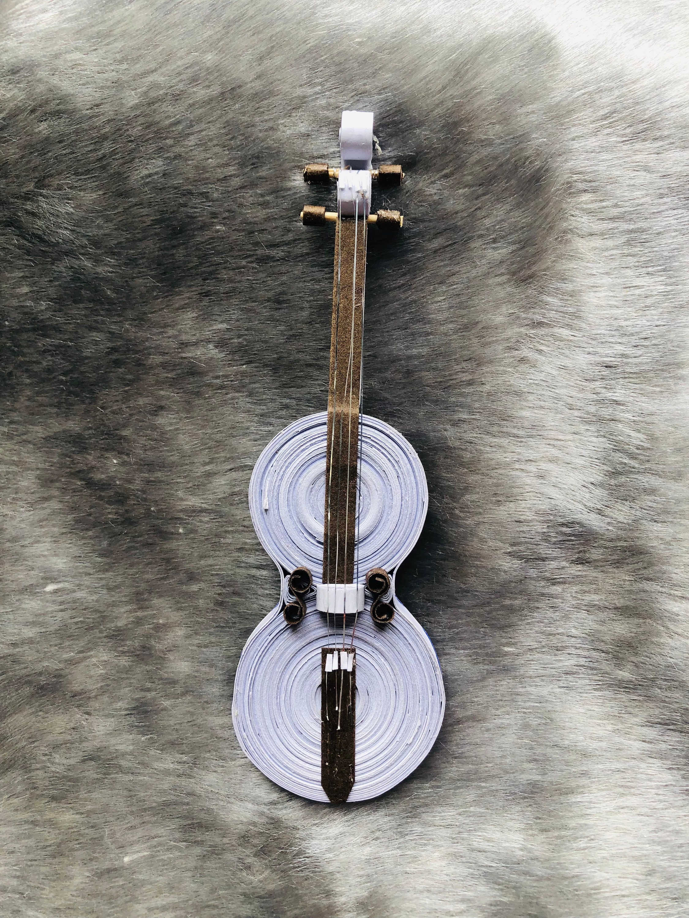 Quilled Violin Filigree Violin Paper Cello Musical Instrument 3D Art ...