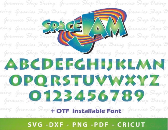Space Jam Font Space Jam Font Svg Space Jam Birthday Space | Etsy