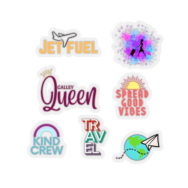 Flight Attendant Stickers - Etsy