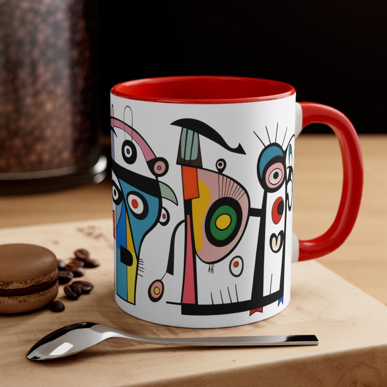 Picasso Inspired Coffee Mug, Artistic Cubist Cup, Pablo Picasso Cup, Colorful Art Mug, Cubism ...