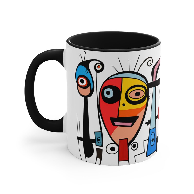 Picasso Inspired Coffee Mug, Artistic Cubist Cup, Pablo Picasso Cup ...