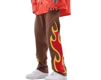 Fire Print Pants - Etsy