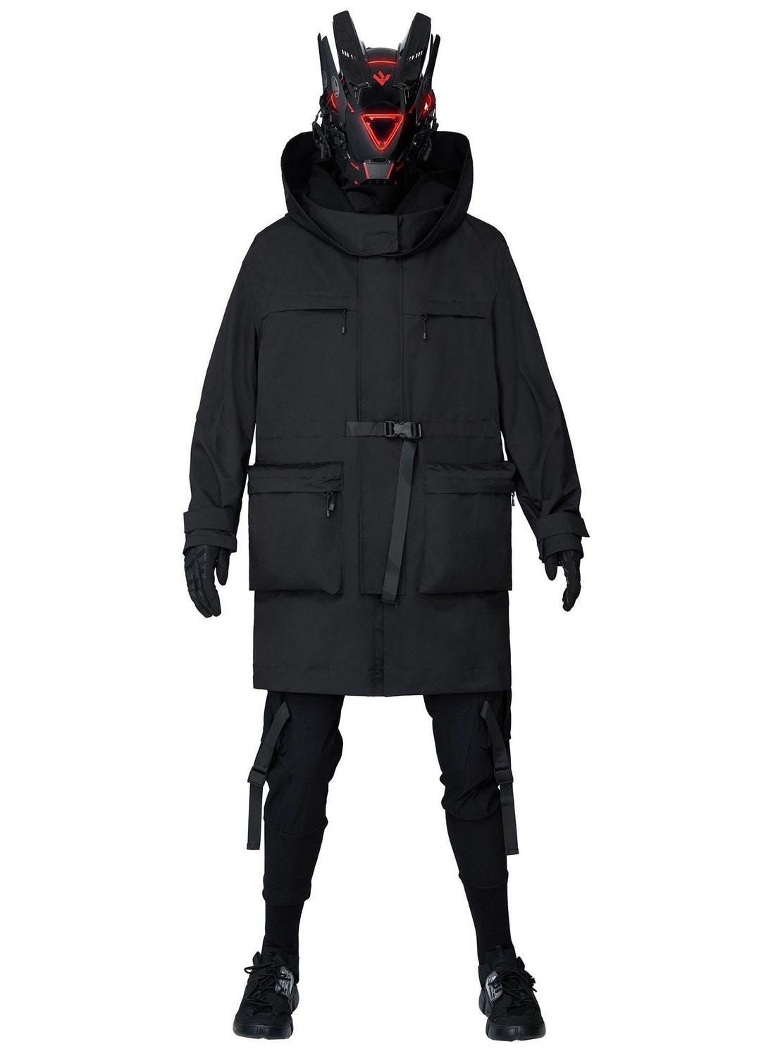 MFCT Dusk X2 Black Techwear Anorak Coat Jacket - Etsy