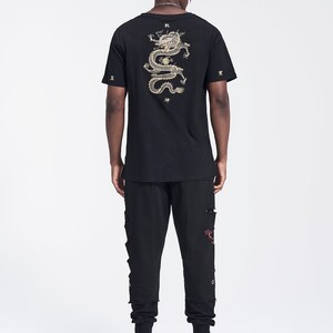 MFCT Golden Dragon Japanese Embroidery Streetwear Tee - Etsy