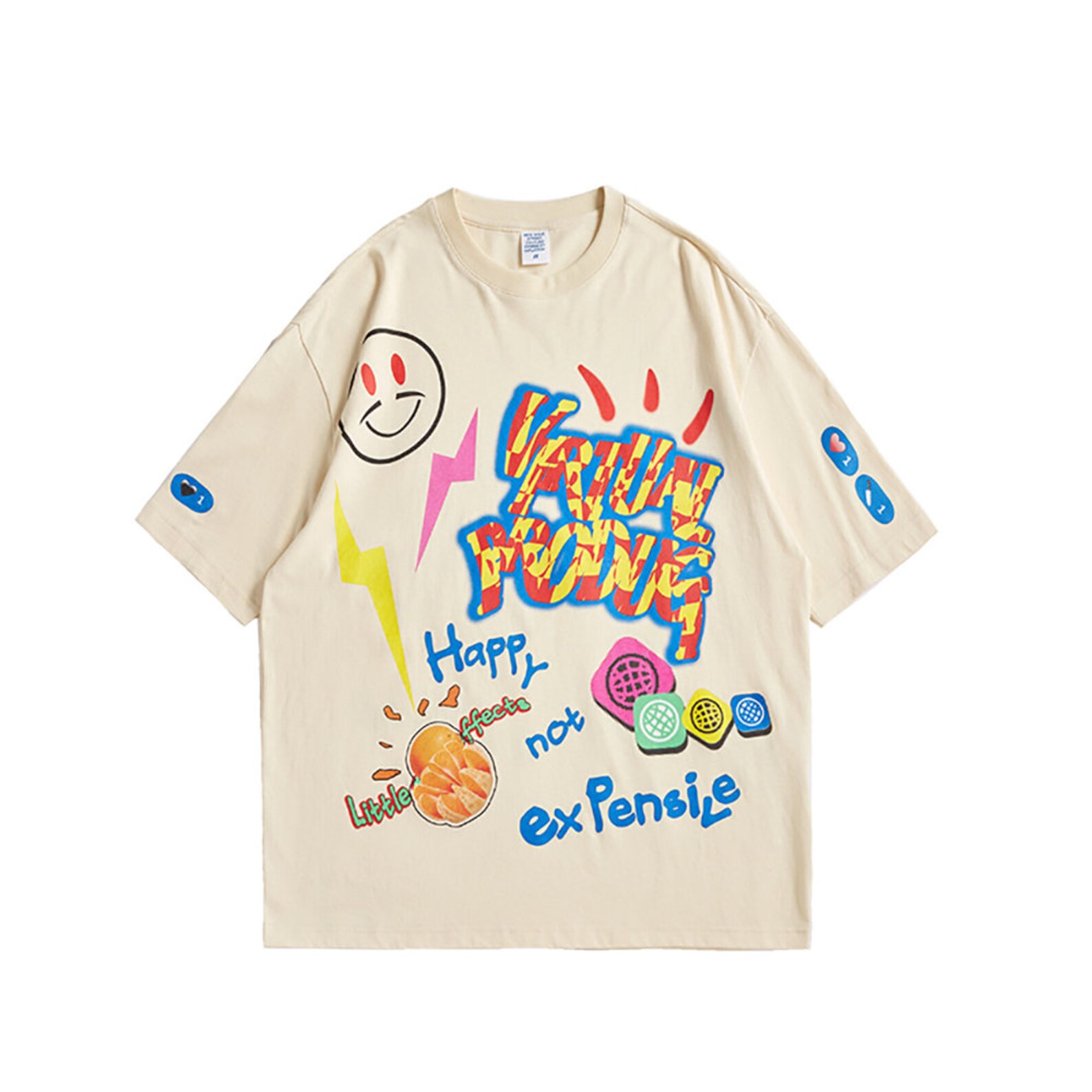 MFCT Summer Streetwear T-shirt for Men Cotton Graffiti Graphic - Etsy ...