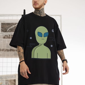 Men's Summer Alien Graphic T-shirts Streetwear Fashion - Etsy