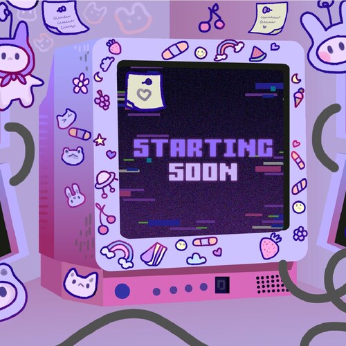 Aesthetic Animated Stream Screens Cute Stream Screens - Etsy