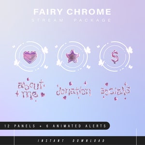 Fairy Chrome - Stream Package - Streaming Scenes - Twitch Overlay ...