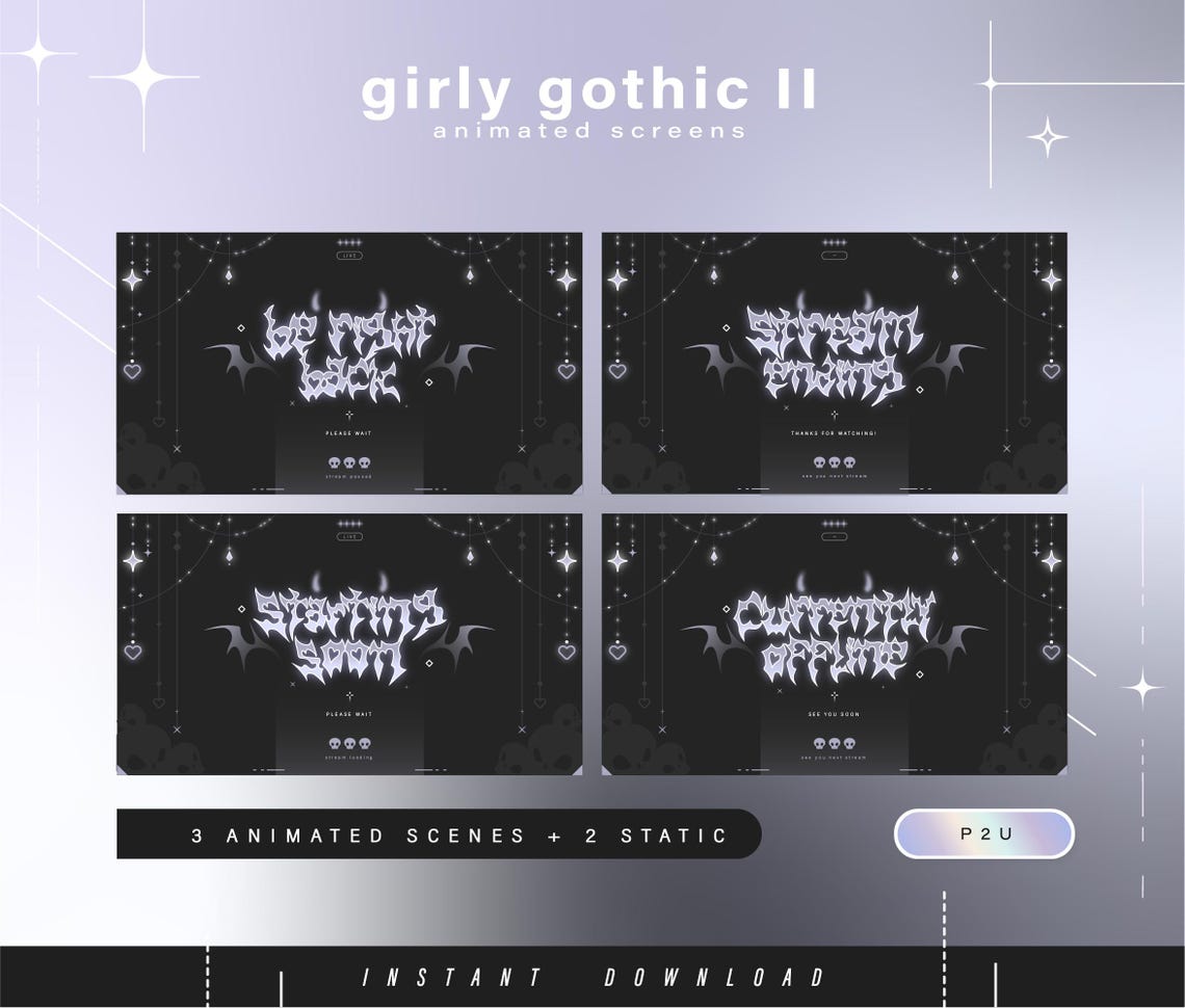 Animated Screens - Animated Scenes for Twitch - Aesthetic Screens ...