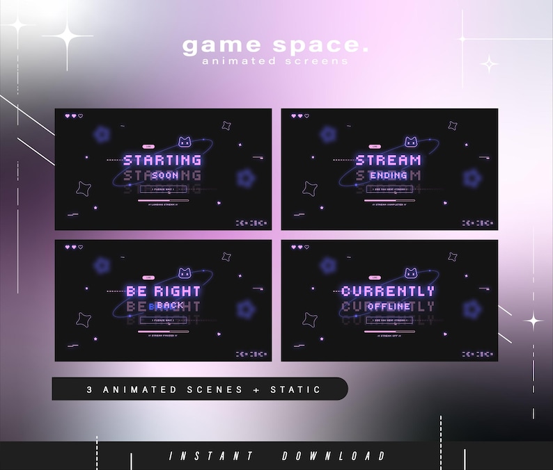 Animated Screens - Animated Scenes for Twitch - Aesthetic Screens ...