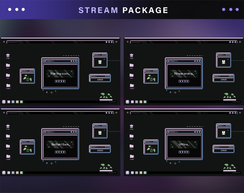 Twitch Package Animated Stream Pack Streaming Scenes - Etsy