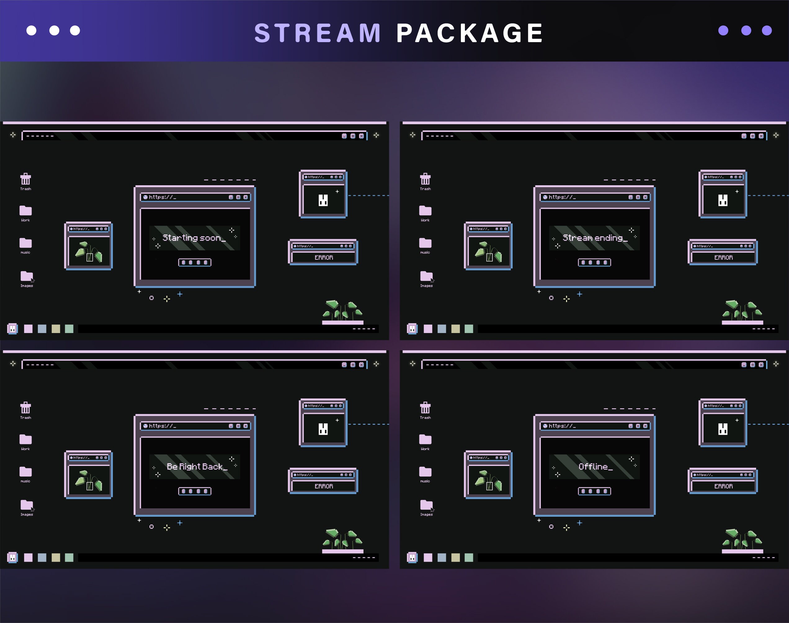 Twitch Package Animated Stream Pack Streaming Scenes - Etsy