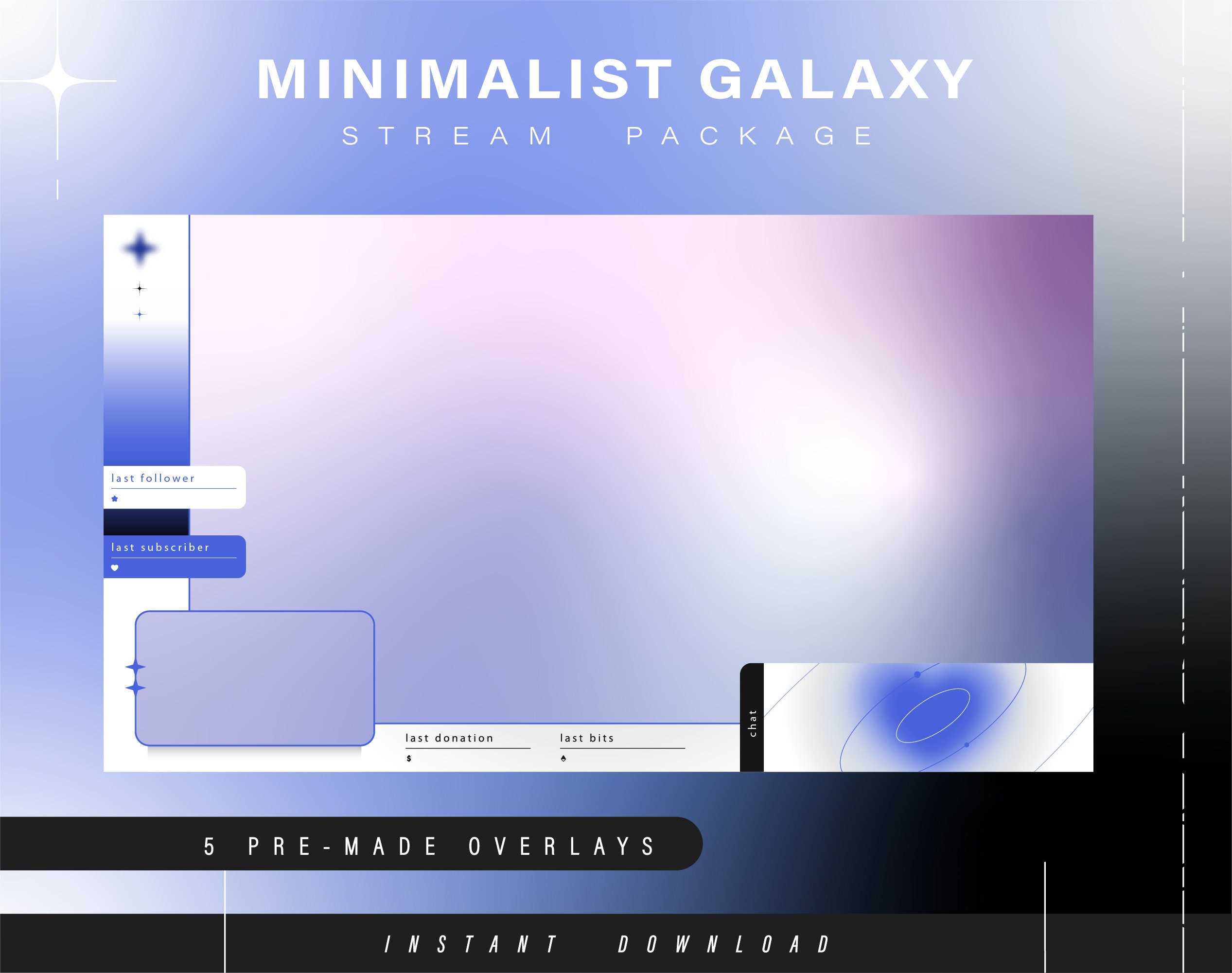 Minimal Twitch Pack Animated Minimal Stream Pack Stream Twitch ...