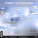 Cyber Y2k Twitch Pack Animated Minimal Stream Pack Streaming Scenes ...