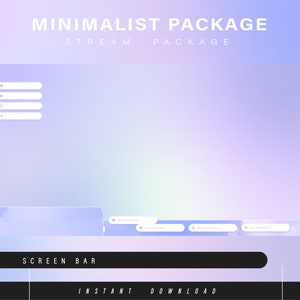 Minimal Twitch Pack - Animated Minimal Stream Pack - Streaming Scenes ...