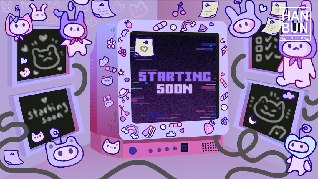 Aesthetic Animated Stream Screens Cute Stream Screens - Etsy