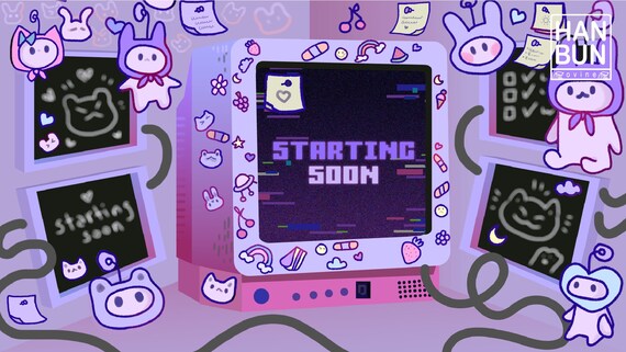 Aesthetic Animated Stream Screens Cute Stream Screens - Etsy