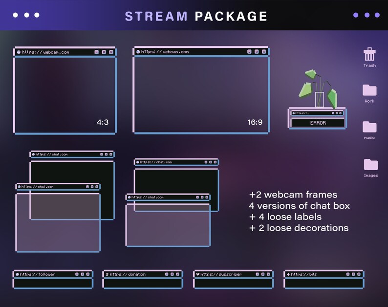 Twitch Package Animated Stream Pack Streaming Scenes - Etsy