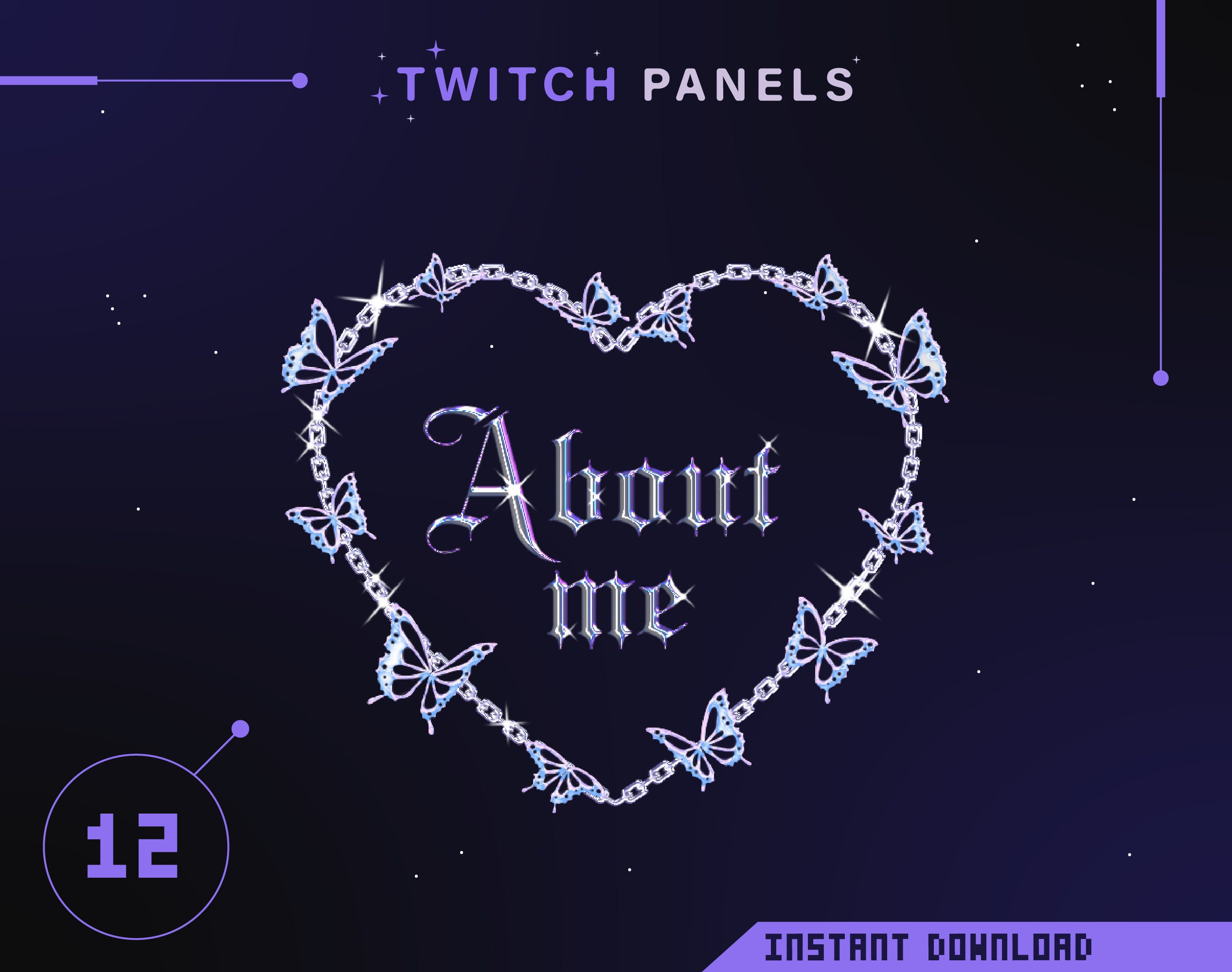 Stream Panels / Twitch Panels / Gothic Panels / Dark Panels / - Etsy