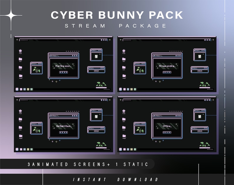 Twitch Package - Animated Stream Pack - Streaming Scenes - Twitch ...