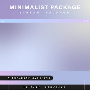 Minimal Twitch Pack - Animated Minimal Stream Pack - Streaming Scenes ...