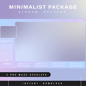 Minimal Twitch Pack - Animated Minimal Stream Pack - Streaming Scenes ...