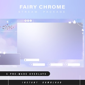 Fairy Chrome - Stream Package - Streaming Scenes - Twitch Overlay ...