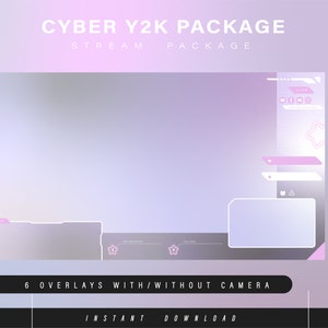 Cat Cyber Y2k - Twitch Pack - Animated Stream Pack - Streaming Scenes ...