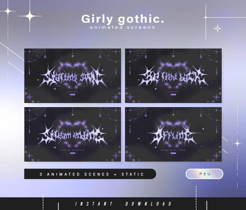 Animated Screens - Animated Scenes for Twitch - Aesthetic Screens ...