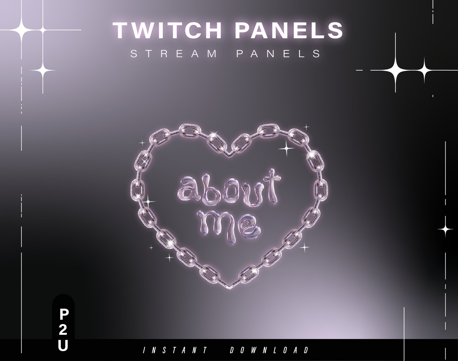 Panels for Twitch Heart Panels Twitch Panels Panels Aesthetic Panels ...