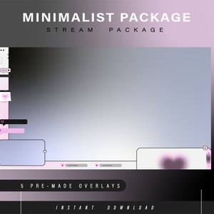 Minimal Twitch Pack - Animated Minimal Stream Pack - Streaming Scenes ...