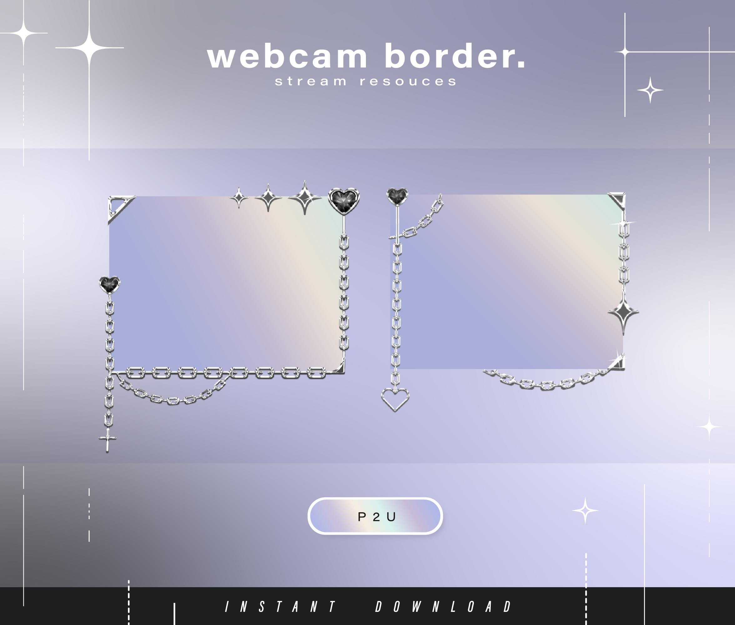 Animated Webcam Border - Webcam Chain Border - Aesthetic Camera Border ...