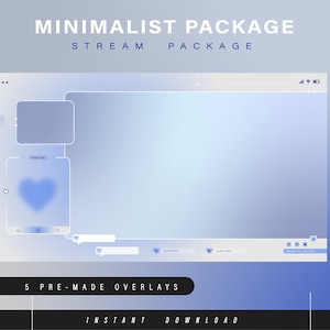 Minimal Twitch Pack - Animated Minimal Stream Pack - Streaming Scenes ...