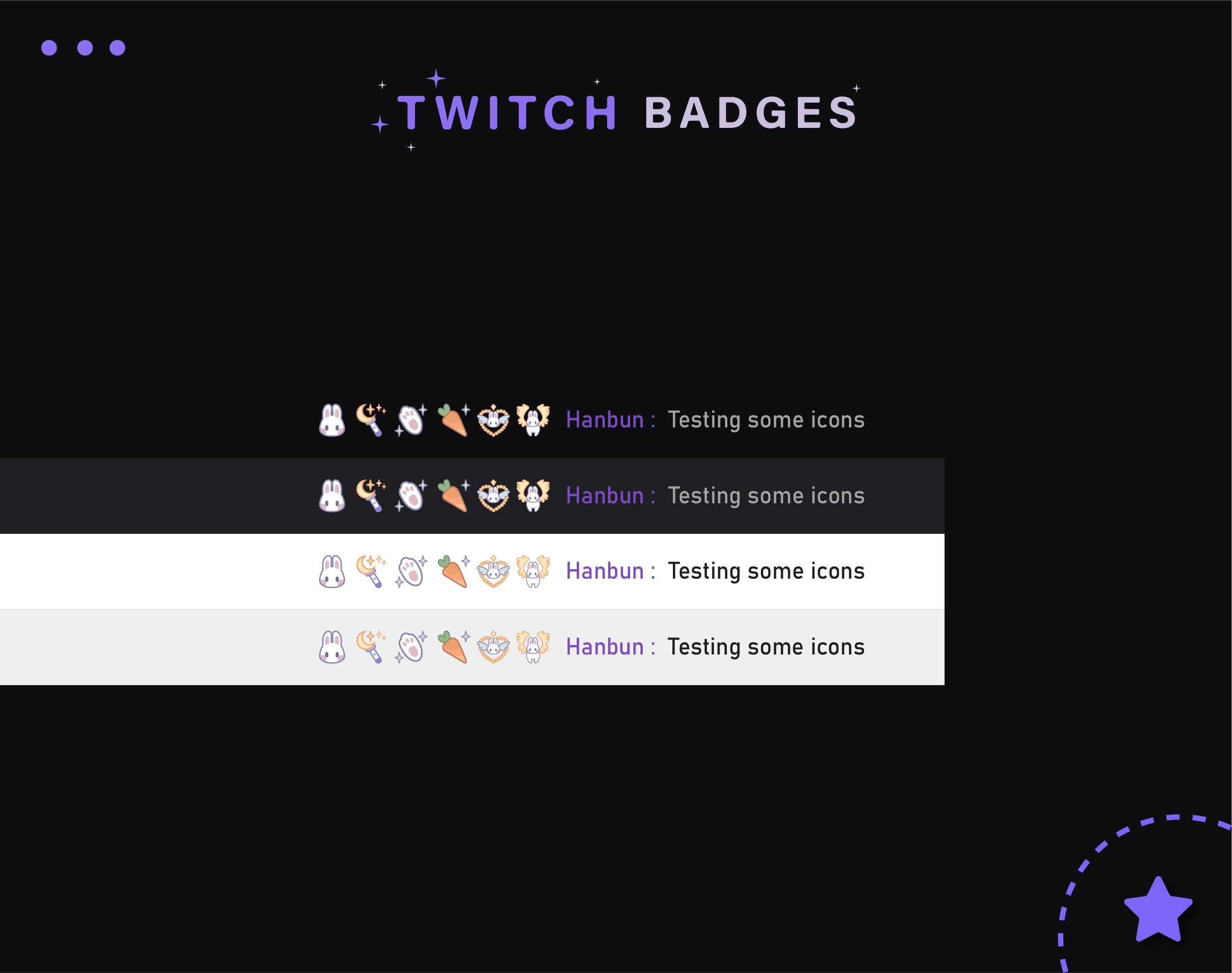 Twitch Sub Badges / Cute Badges / Premade / Twitch Sub Badges / Kawaii ...