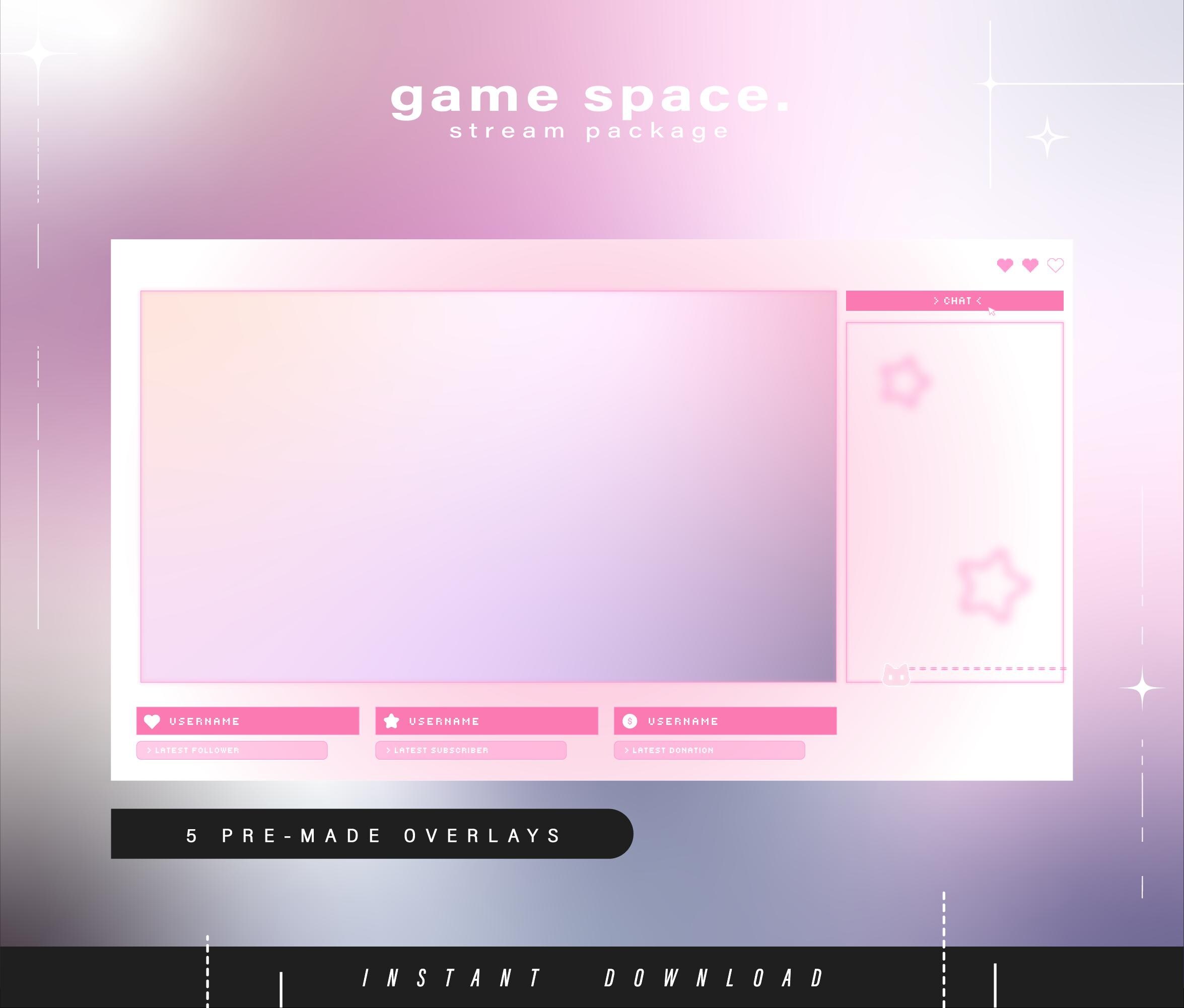 Game Space - Twitch Pack - Animated Stream Pack - Streaming Scenes ...