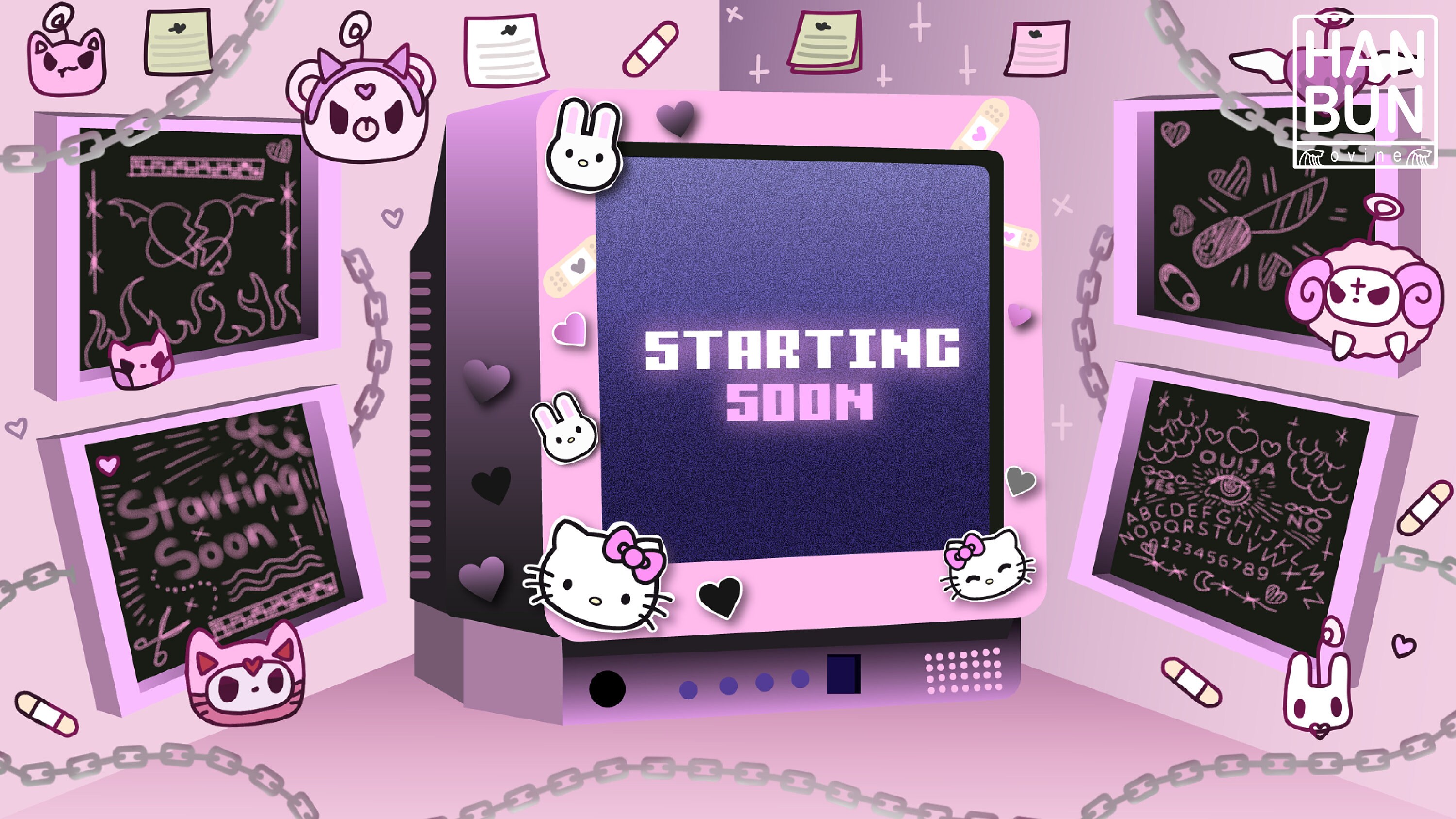 Aesthetic Animated Stream Screens Gothic Stream Screens - Etsy