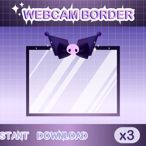 Twitch Stream Webcam Overlay Frame / Pink / Kawaii Cute Pastel - Etsy UK