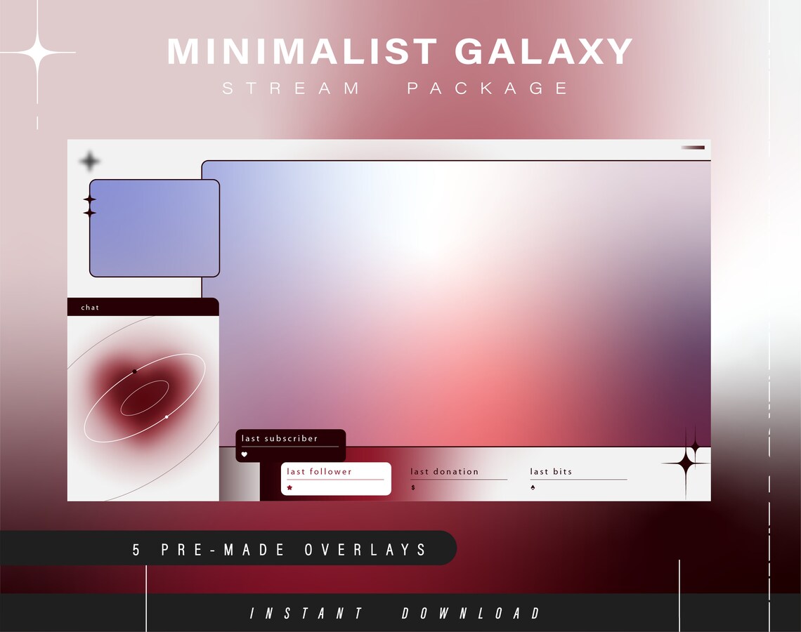 Minimal Twitch Pack - Animated Minimal Stream Pack - Stream Twitch ...