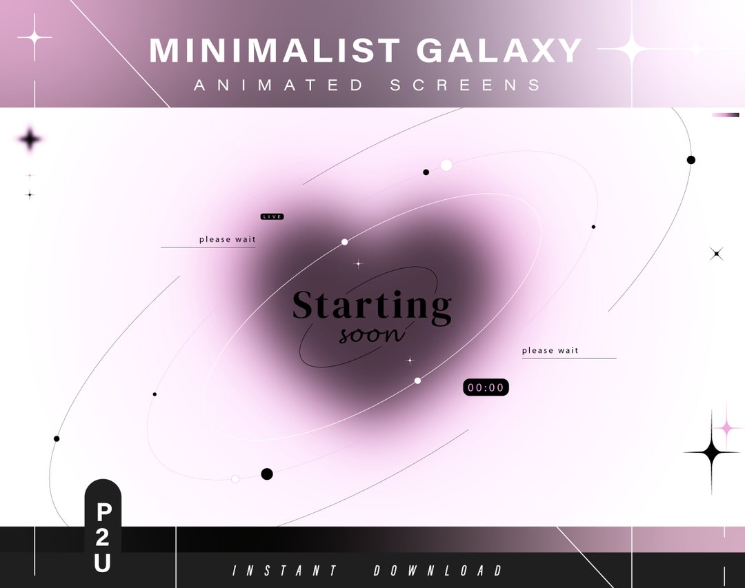 Minimalist Animated Screens - Animated Scenes for Twitch - Aesthetic ...