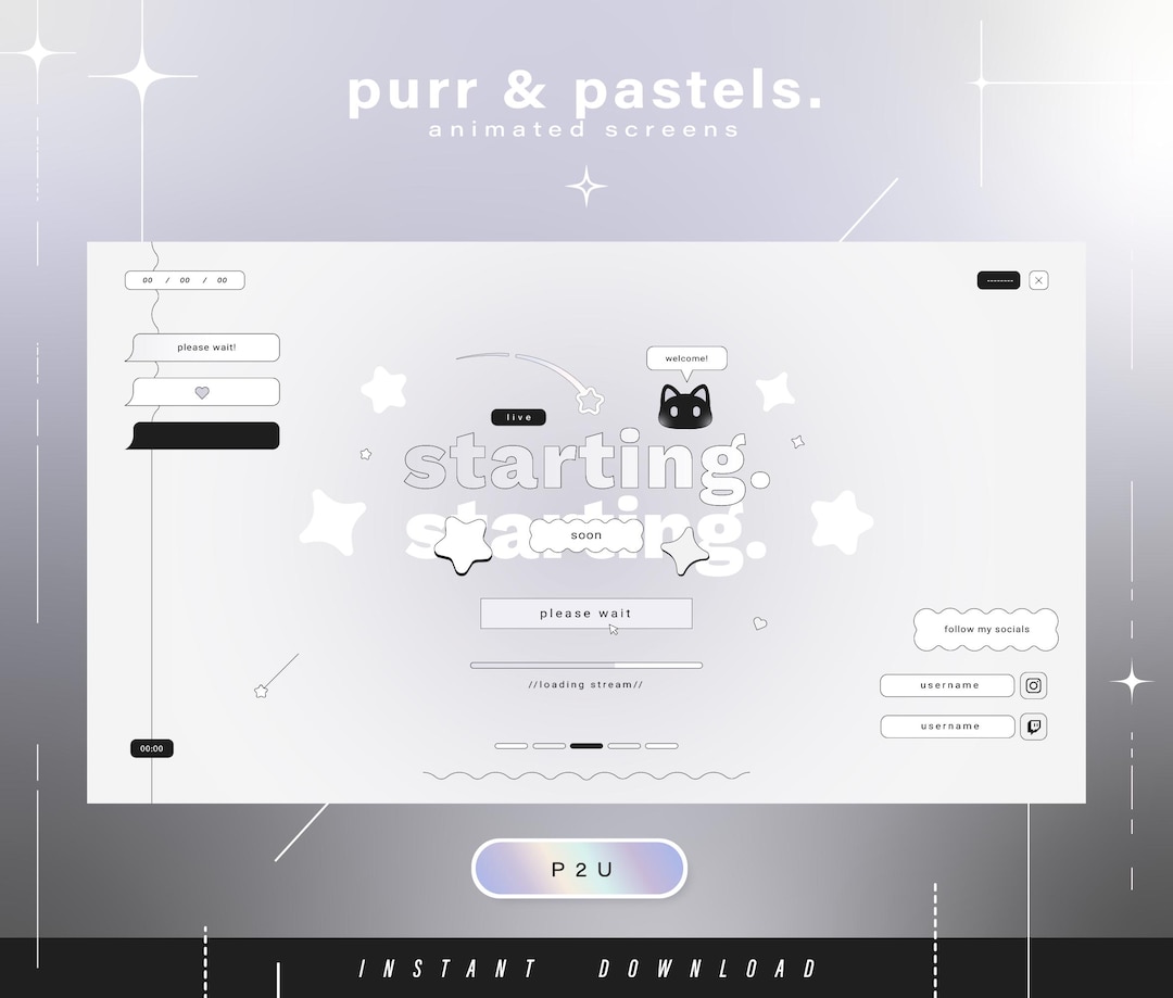 Animated Screens - Animated Scenes for Twitch - Aesthetic Screens ...