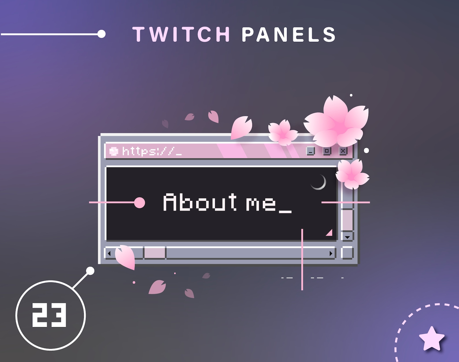 Sakura Cyber Panels Cyber Panels Twitch Panels Panels Aesthetic Panels ...