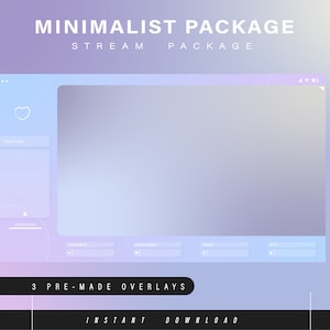 Minimal Twitch Pack - Animated Minimal Stream Pack - Streaming Scenes ...